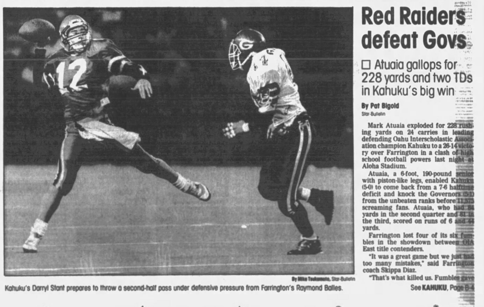 ON THIS DATE IN 1990: Mark Atuaia and Randall Okimoto face off – Hawaii ...